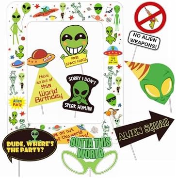 Amazon.com: YiiiGoood Alien Inflatable Photo Booth Selfie Frame & Photo ...