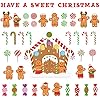 Amazon.com: W1cwey Christmas Candy Gingerbread Decor - 89pcs Christmas ...