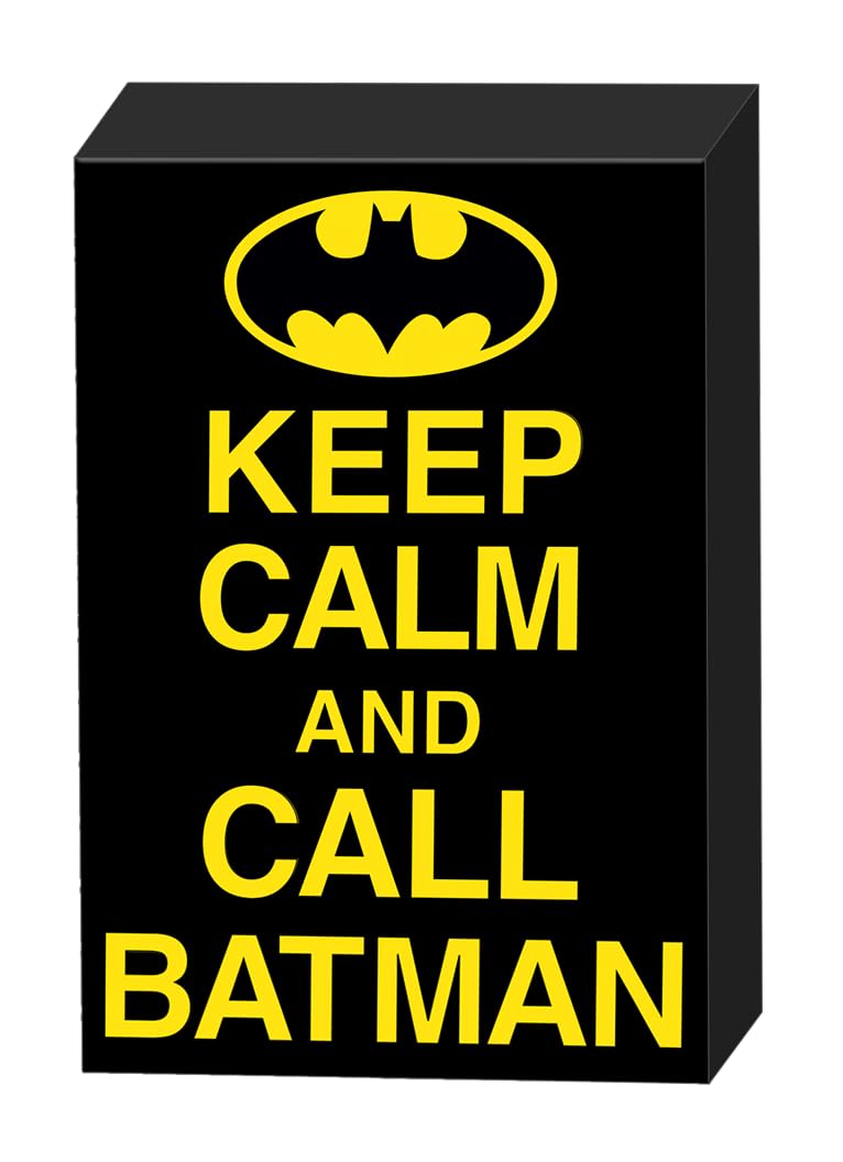 Amazon.com: Silver Buffalo DC Comics Batman Keep Calm 5" x 7" x1.5" Box ...