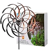Amazon.com: HDNICEZM Solar Wind Spinner Multi-Color LED Lighting by ...