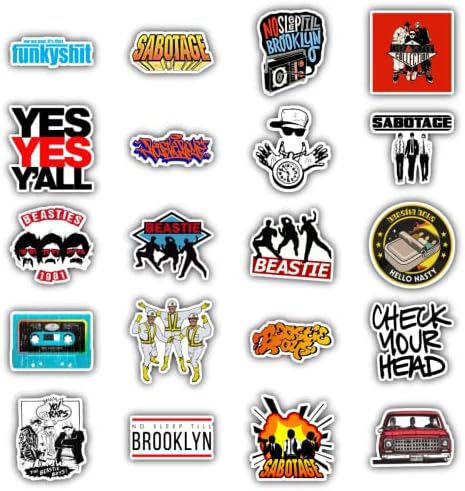 Amazon.com: 20 Pcs Stickers Packs Boy Aesthetic of Decal Beastie Vinyl ...