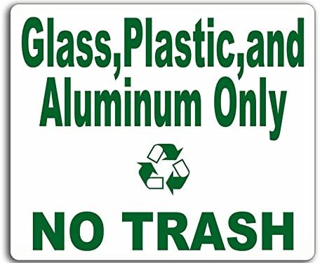 Amazon.com: AV Glass, Plastic, and Aluminum Only Sticker, Business ...