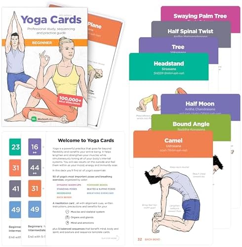 Amazon.com: WorkoutLabs Yoga Cards – Beginner: Visual Study, Class ...