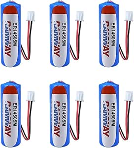 Amazon.com: KAKAA (Pack of 6) ER14505M 3.6V Lithium Battery 2200mAh Li-SOIC2 Batteries for Smoke ...