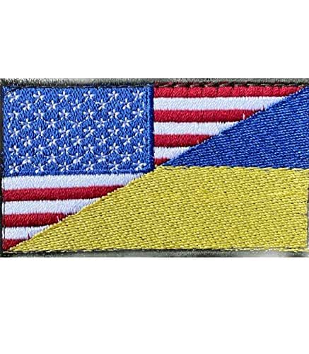 Amazon.com: USA-Ukrainian National Flags Patch US-UA Cooperative Patch ...