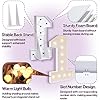 Amazon.com: Bugame Marquee Numbers 4FT, Number 80 Light Up Sign Marquee ...