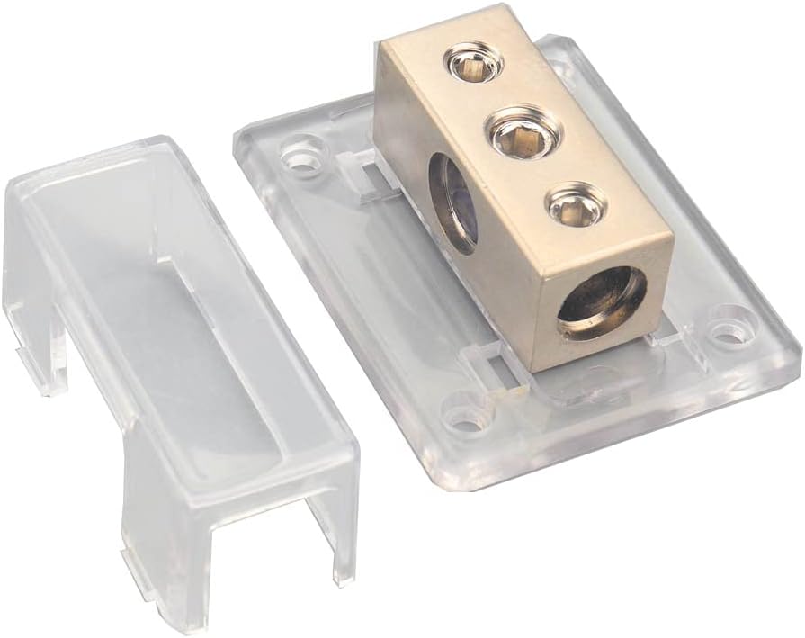 Amazon.com: TIALECCI 2Way Power Distribution Block 0 AWG in 4 AWG Out ...