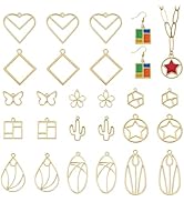 Amazon.com: Bestewelry Alloy Geometric Open Back Bezel Frame Big ...