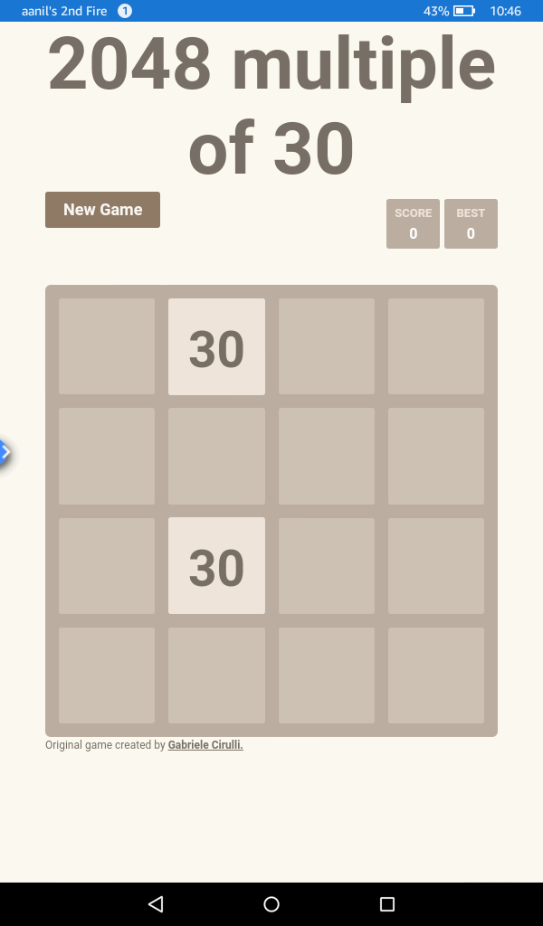 2048 multiple of 30 - App on Amazon Appstore