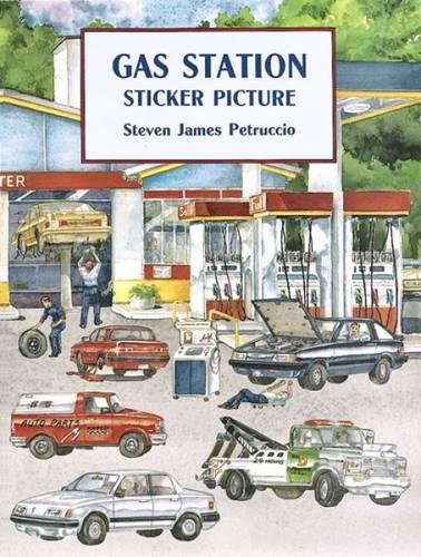 Gas Station Sticker Picture (Dover Sticker Books): Petruccio, Steven ...