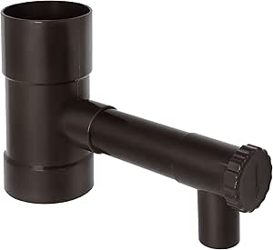BFG Downpipe Rainwater Collector, 80mm Diameter, Graphite Colour ...