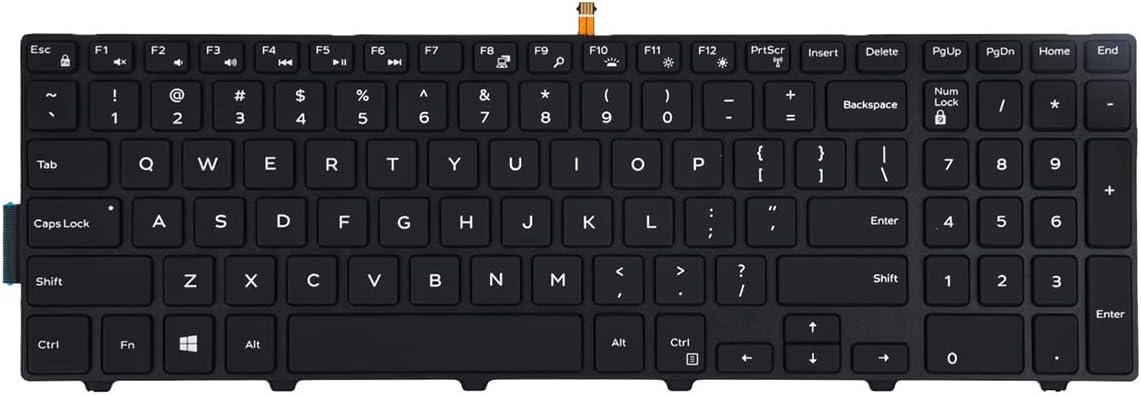 Amazon.com: AUTENS Laptop Replacement Keyboard Compatible for Dell ...