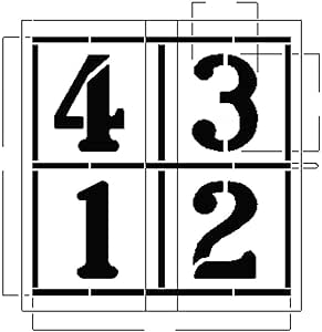 Amazon.com: 4-Square Playground Stencil | Part#: 10001726 | Classic ...