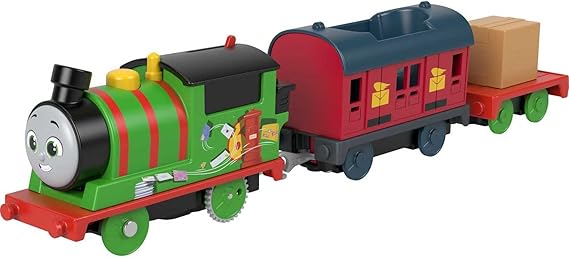 Amazon.com: Thomas and Friends Percy Toy Train, Battery-Powered ...