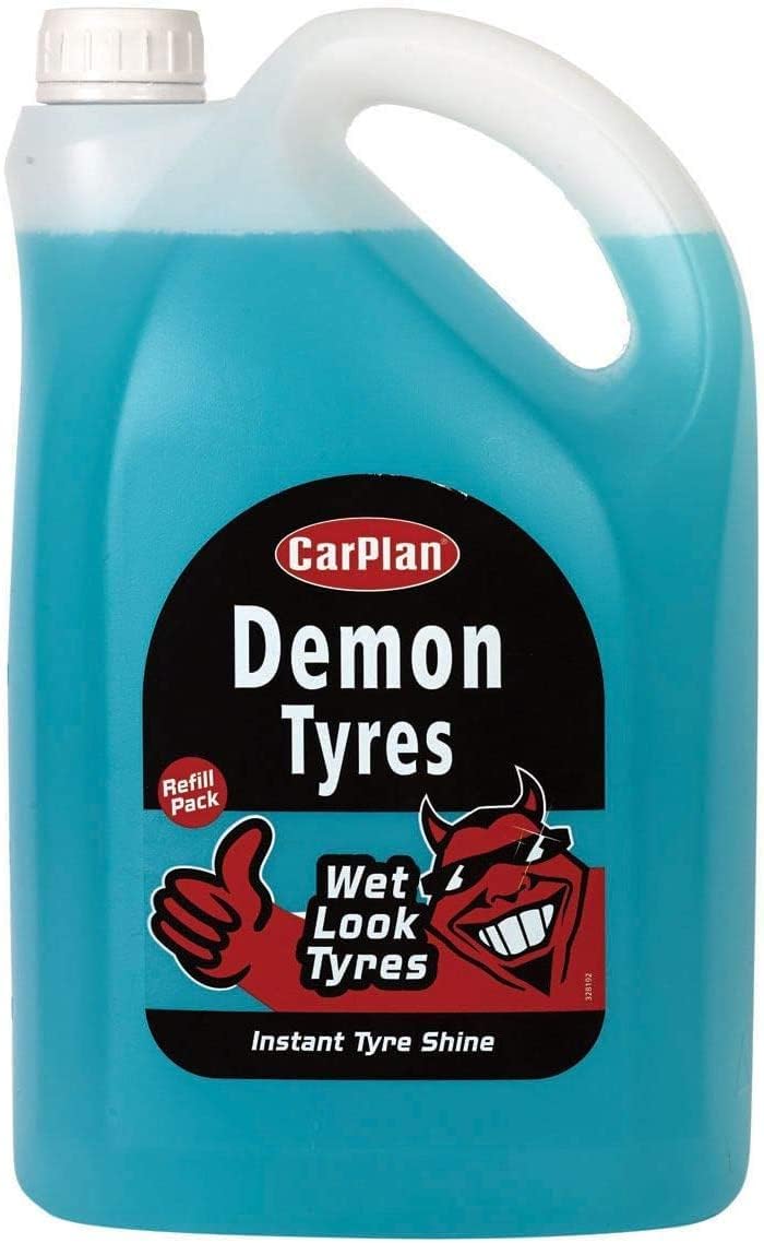 CarPlan Demon Tyres Instant Tyre Shine, Wet Look, Refill, 5 Litre ...