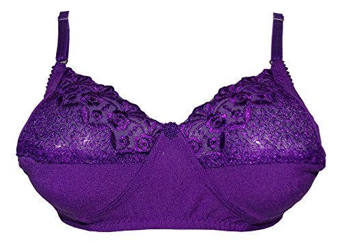 Buy NIBA Blossom Women's Designer Net Bra (Pack of 3) (B, 36) at Amazon.in