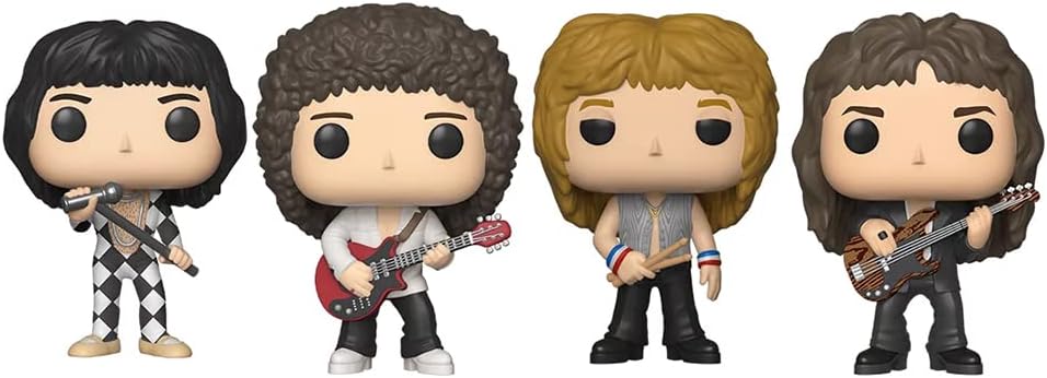 Amazon.com: Funko Pop! 4-Pack Rocks: Queen - Freddie Mercury/Brian May ...
