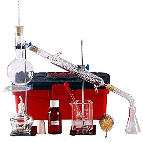 250ml-2000ml Brand New Lab Essential Oil Distillation Apparatus Water ...
