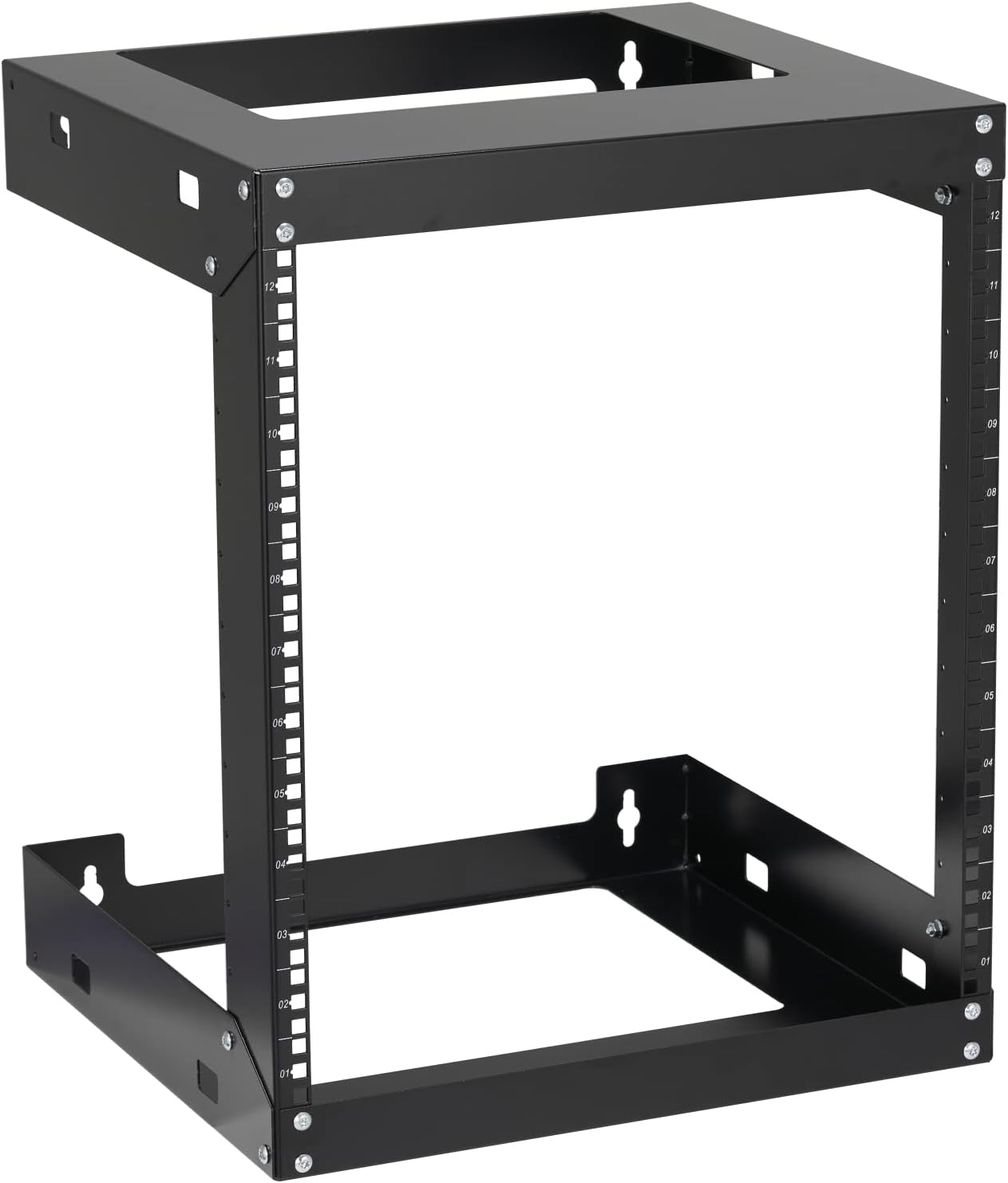 Amazon.com: TRIPP LITE 12U 4-Post Open Frame Rack Server Cabinet Floor ...
