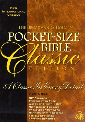 Pocket Size Bible Classic Edition (Black): 9781558196711: Amazon.com: Books