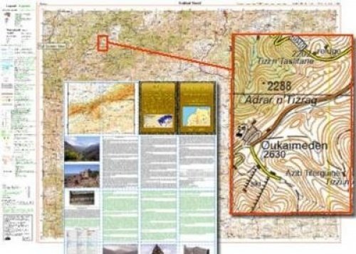 Toubkal Massif: Topographical Map (Atlas Mountains Morocco Map): Amazon ...