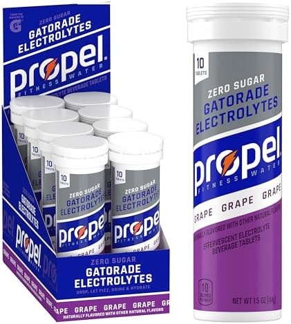 Amazon.com : Propel Fitness Water Tablets, Grape, 10 Count Tube, (12 ...