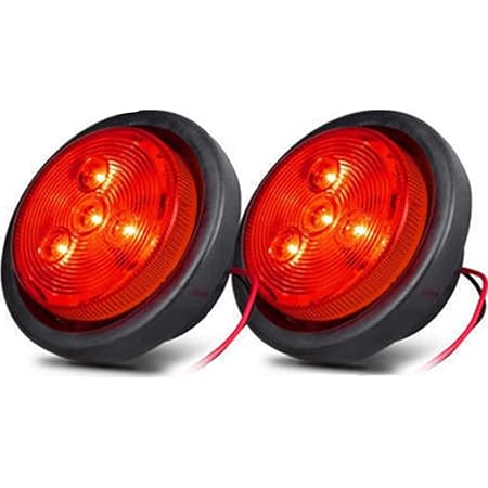 Amazon.com: NEW SUN 2 Pcs 2" Round LED Trailer Marker Lights RV Boat ...