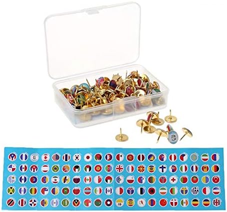 291 Pcs Flags Push Pins for Map World Flags Push Pins National Flag ...