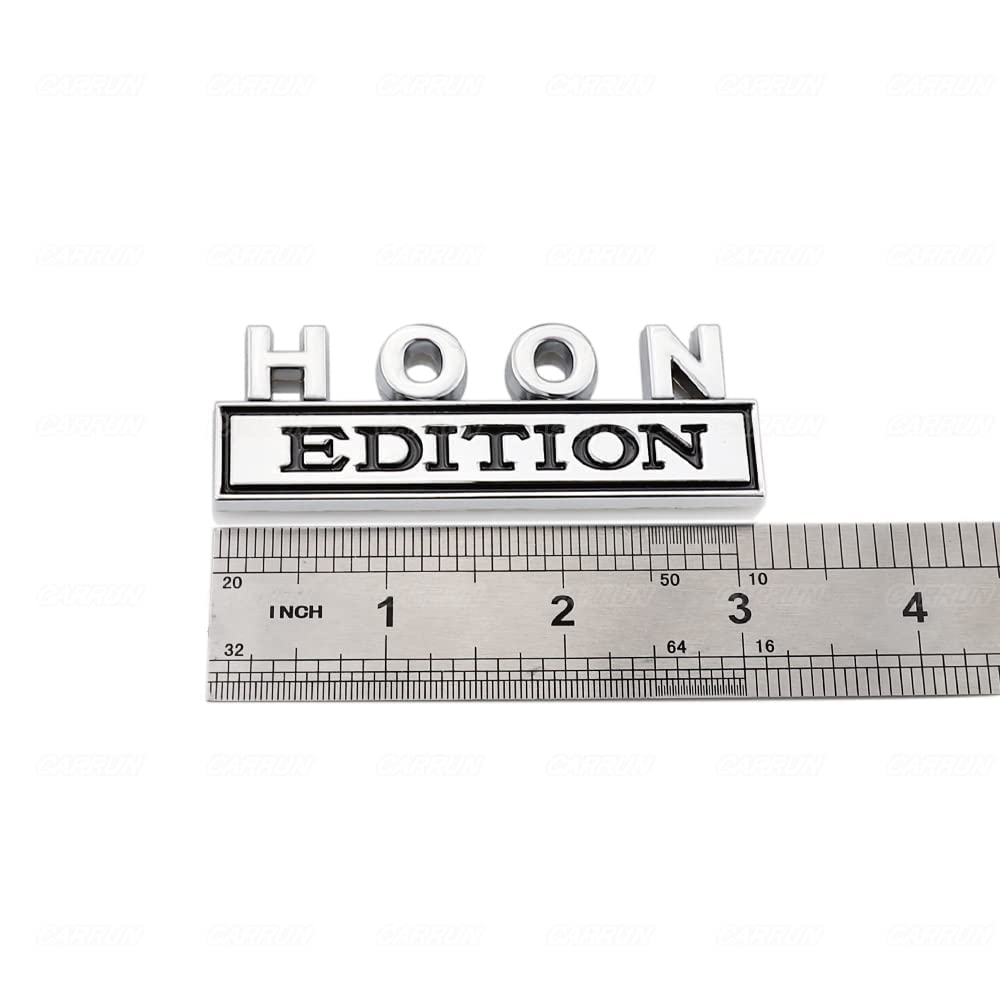 Snapklik.com : 2 Pcs Hoon Edition Emblem Car Side Rear Front Hood Trunk ...