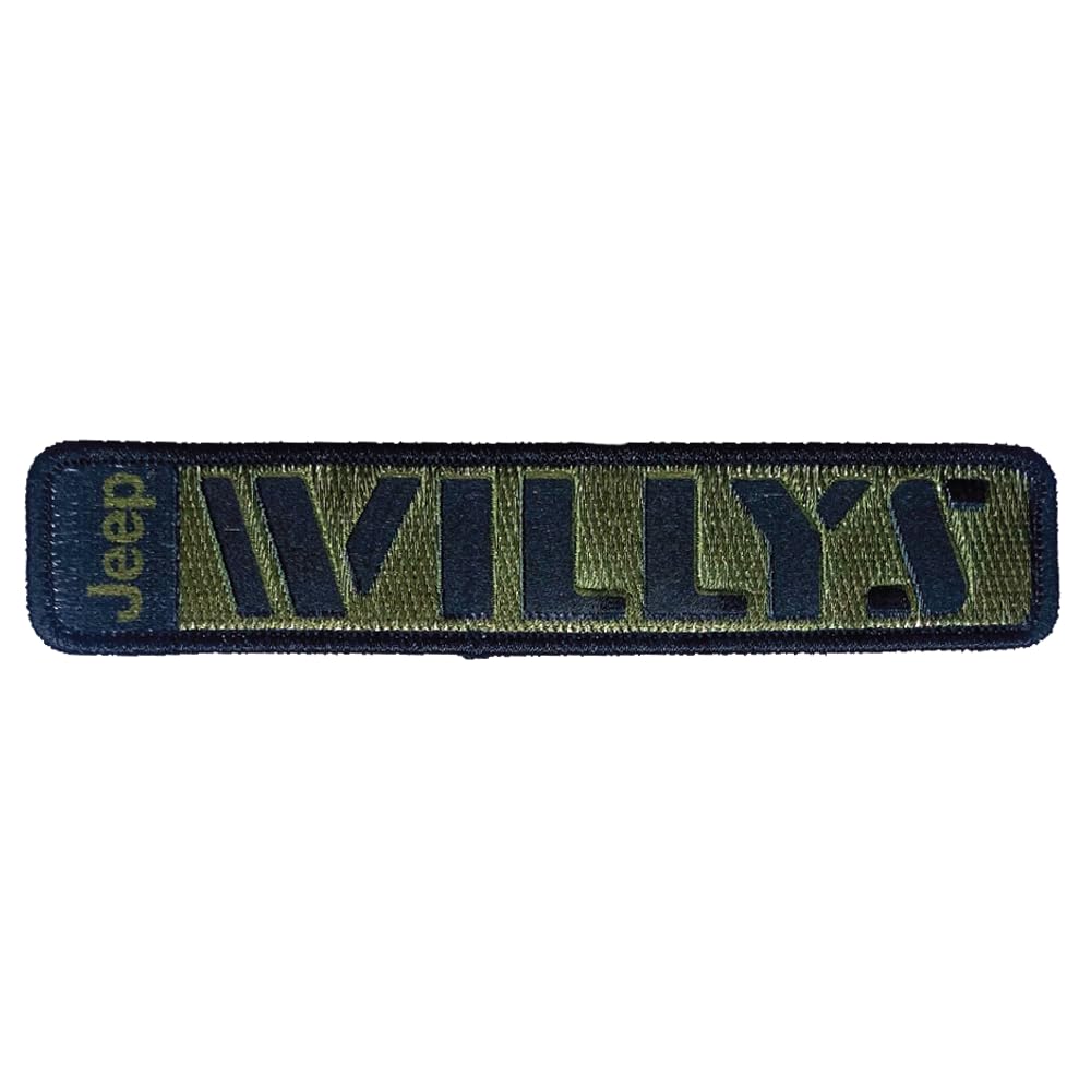 Snapklik.com : Jeep Wrangler Willys Logo Embroidered Patch 5