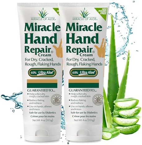 Amazon.com : Miracle Hand Repair Cream for Dry Cracked Hands 4 oz Best ...