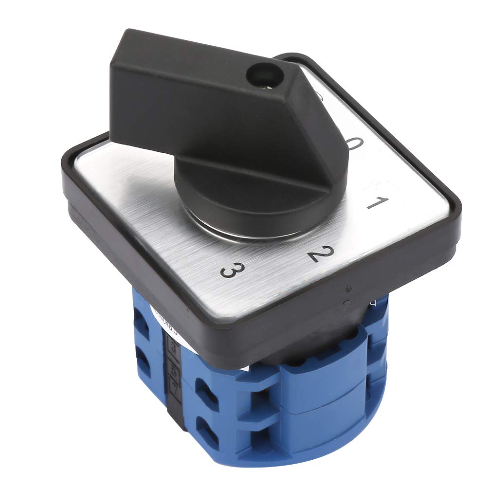 Buy Changeover Switch,660V 20A 4-Position 2 Pole Rotary Selector ...