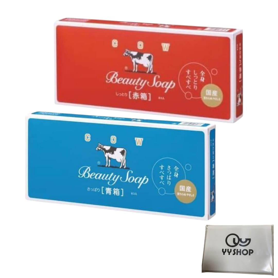 Amazon | カウブランド石鹸 赤箱90gx6個 青箱85gx6個セット 牛乳石鹸 まとめ買い + オリジナルポケットティッシュ付 | ノーブランド品 | 固形せっけん 通販