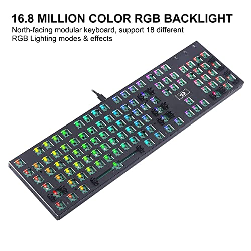 Snapklik.com : Redragon BBK556 Custom Gaming Mechanical Keyboard Kit ...