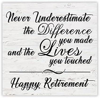 Amazon.com: FDFHOME Happy Retirement Wooden Plaque, Retirement Sign ...