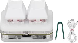 Amazon.com: ViaGasaFamido Red Switch Keyboard, 2 Keys Red Switch Keyboard Mini USB Mechanical ...