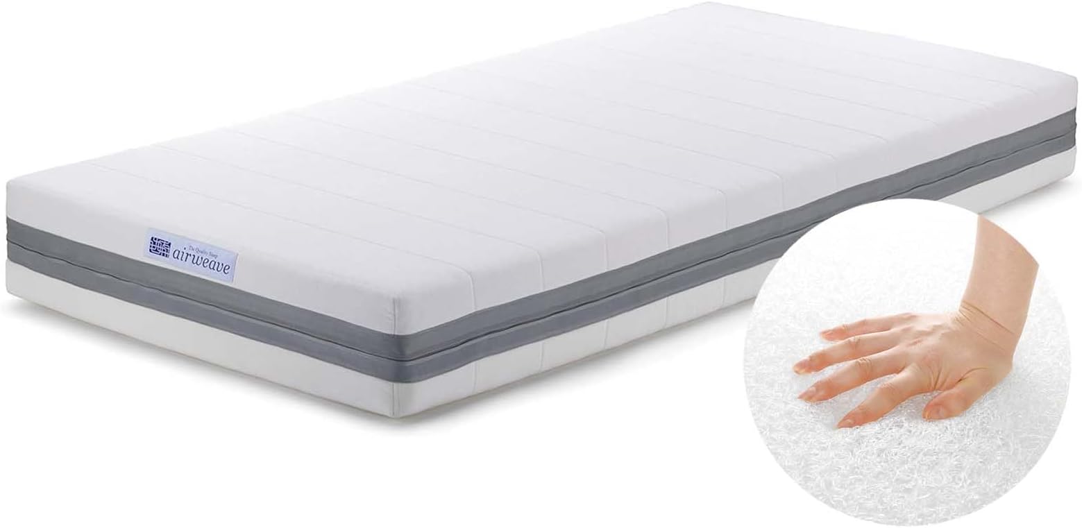 Amazon.co.jp: エアウィーヴ マットレス シングル S02 お客様組立マットレス 高反発 三分割 厚さ約21cm 洗える 通気性 ...