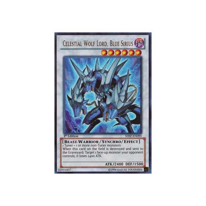 Buy Yu-Gi-Oh! - Celestial Wolf Lord, Blue Sirius (SHSP-EN090) - Shadow Specters - 1st Edition ...