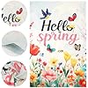 Amazon.com : Hello Spring Garden Flag, 17.72x11.81 Inch Double Sided ...