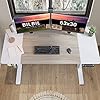 Amazon.com: bilbil 63 x 30 Inches Electric Standing Desk, Height ...