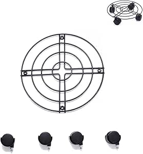 MOTTK Flower Pot Cart,25/30/35/40cm Heavy Duty Plant Caddy with Wheel ...