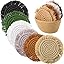 Amazon.com: FoldTier 6 Pcs Coasters for Drinks Absorbent Boho Cotton ...