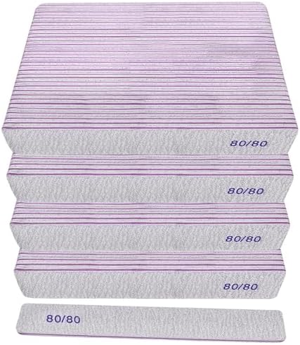 Amazon.com : 80/80 Grit Nail Files (100 Pack), Heavy Coarse Emery ...
