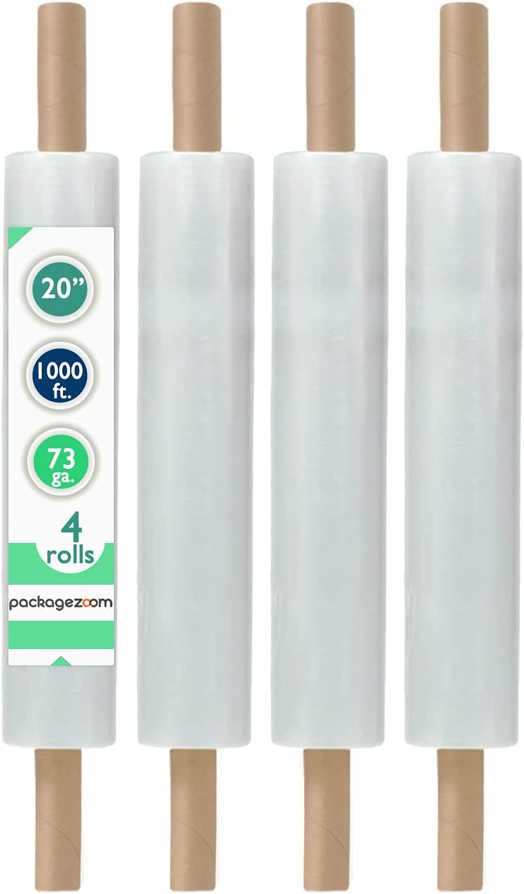 Amazon.com : PackageZoom 20 inch x 1000 Ft Stretch Wrap with Handle 73 ...