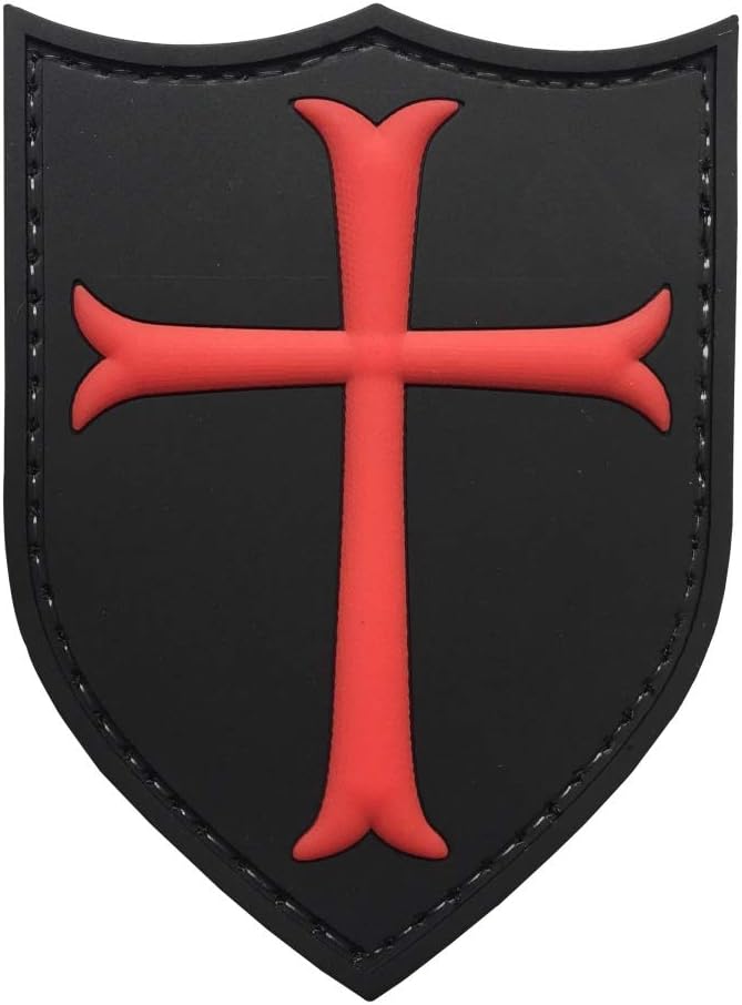Amazon.com: Knights Templar Cross Shield Embroidered Hook & Loop ...