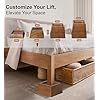 Amazon.com: Lufia Wood Bed Risers 2 Inch, Premium Pine Furniture Risers ...