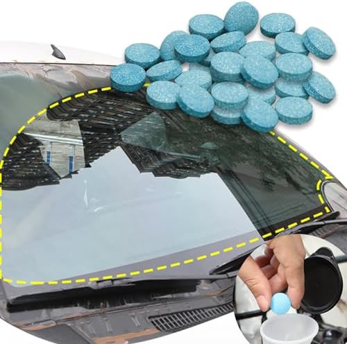 Amazon.com: Yourkar 100 PCS Car Windshield Washer Tablets, Auto Glass ...