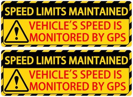 Amazon.com : 4 PCS Speed Limits Maintained Stickers Vehicle Speed is ...