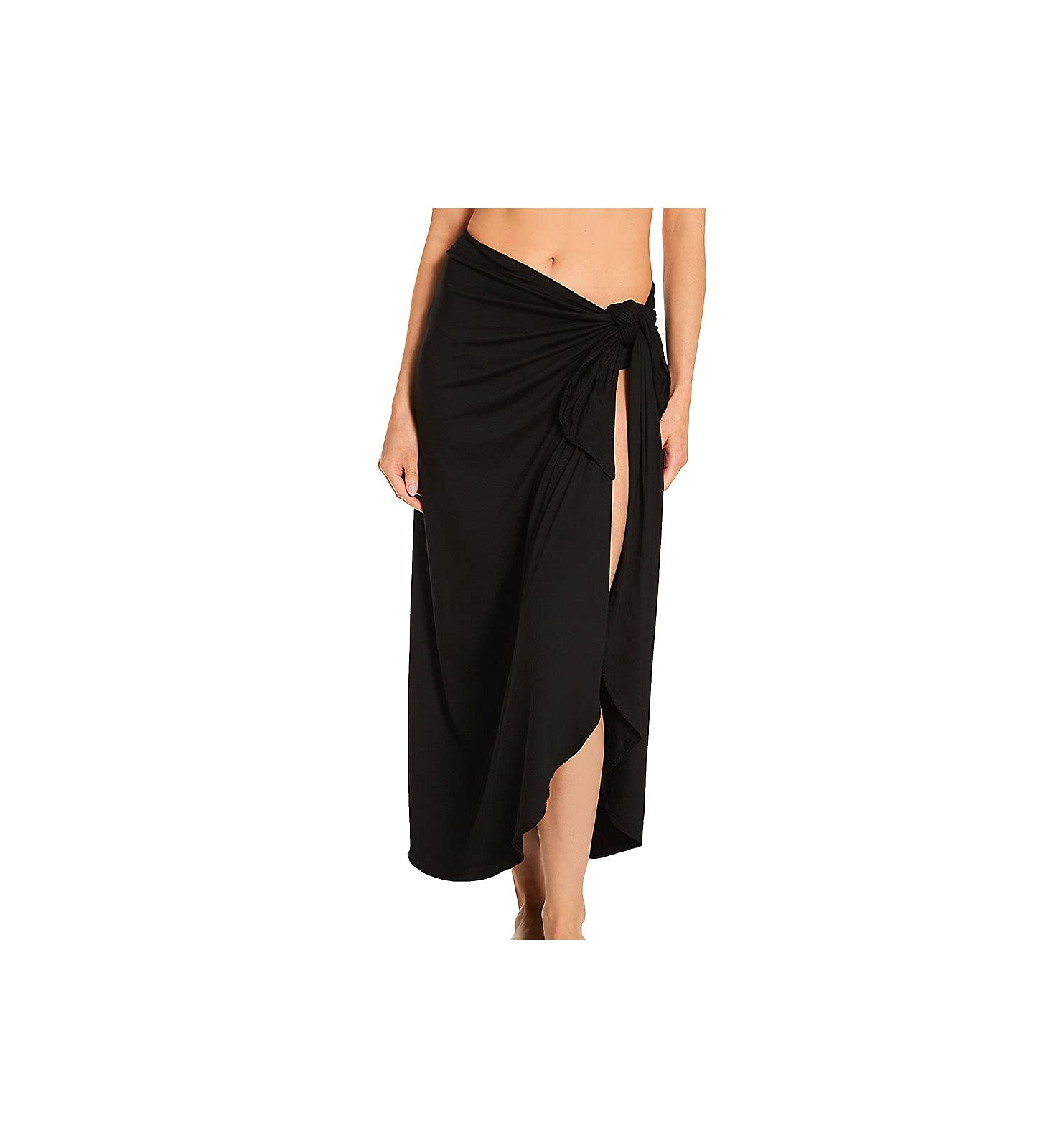 AVA Modal Black Long Pareo - Sandyswim