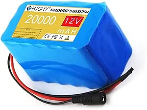 Amazon.com: HJGHY DC 12V Lithium Battery Pack 12V 20Ah 30Ah 40Ah ...